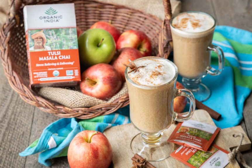 Apple Chai Latte with Holy Basil – Organic India USA