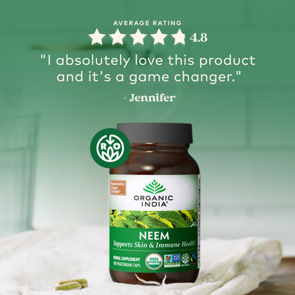Organic Neem Leaf Capsule Supplement | Organic India – Organic India USA