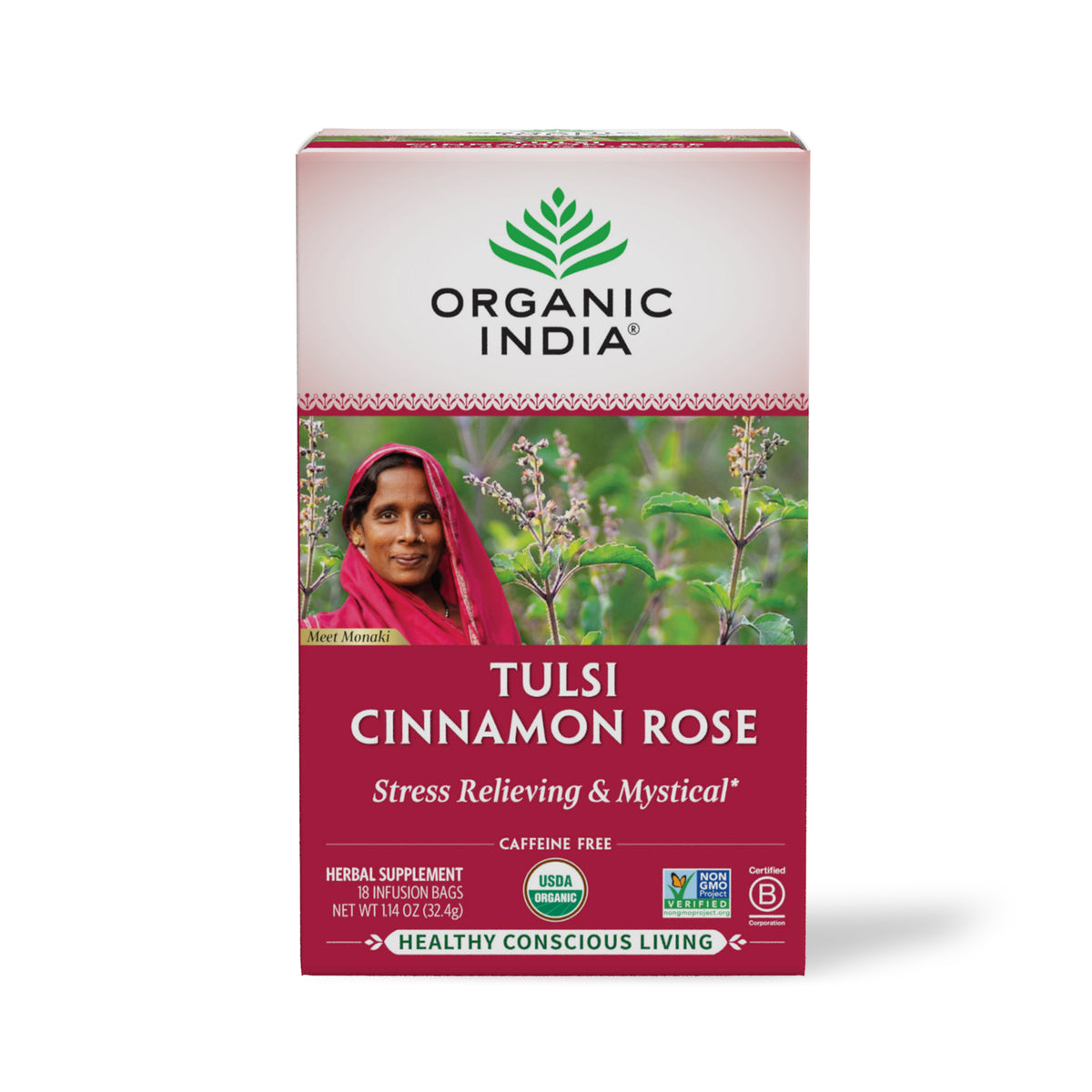 Tulsi Cinnamon Rose Tea | Organic India – Organic India USA