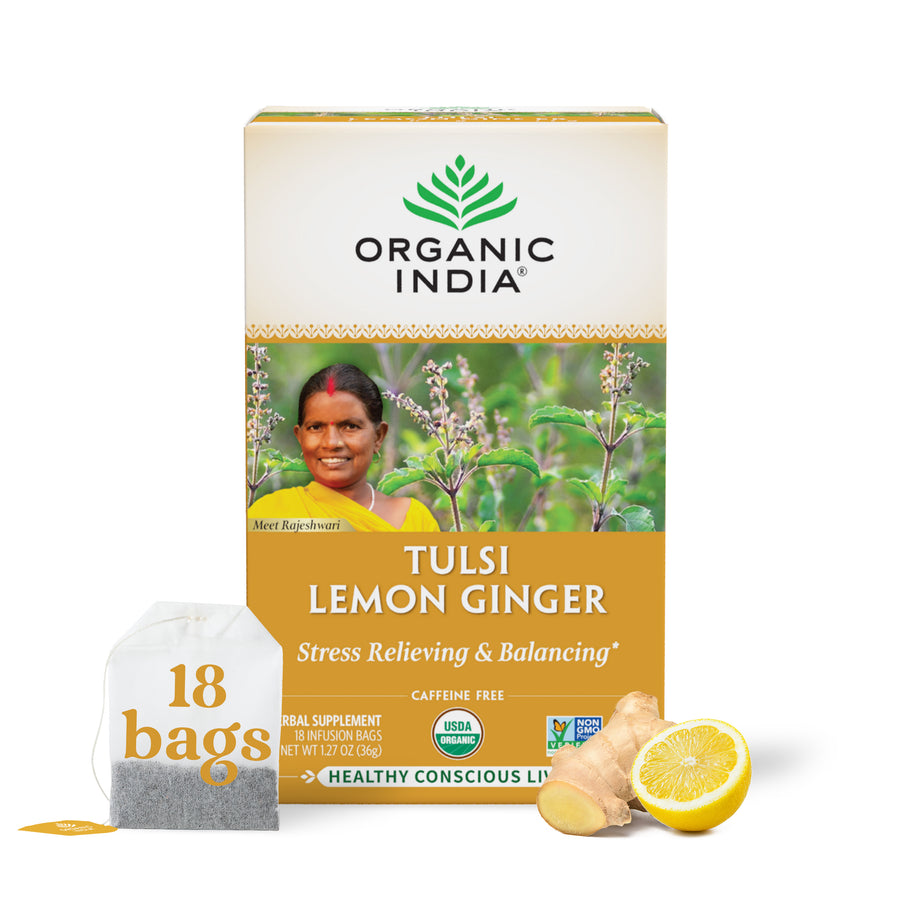 Tulsi Lemon Ginger Tea | Organic India – Organic India USA