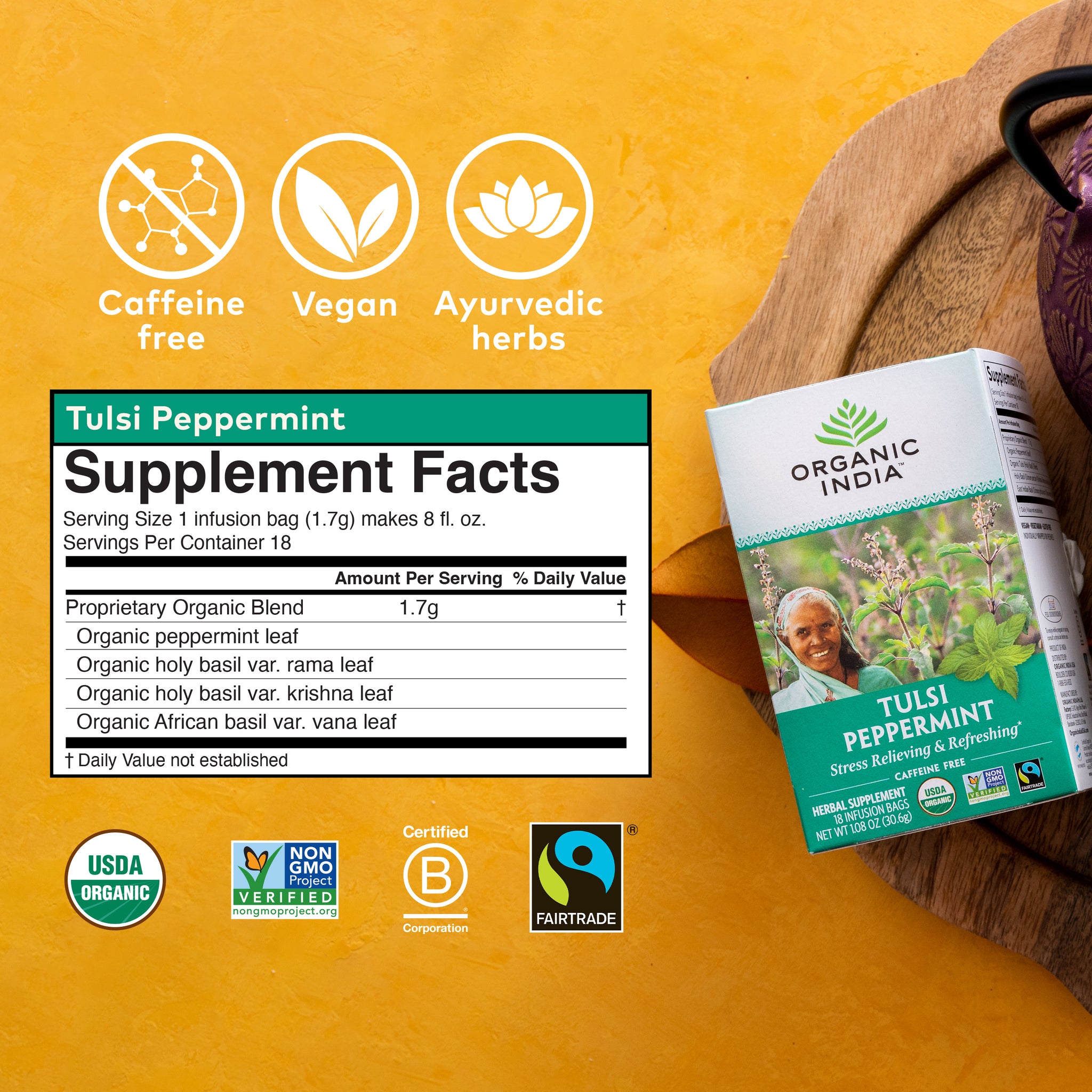 Tulsi Peppermint Tea | Organic India – Organic India USA