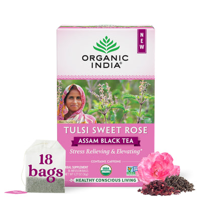 Organic Tulsi Sweet Assam Black Tea | Organic India – Organic India USA