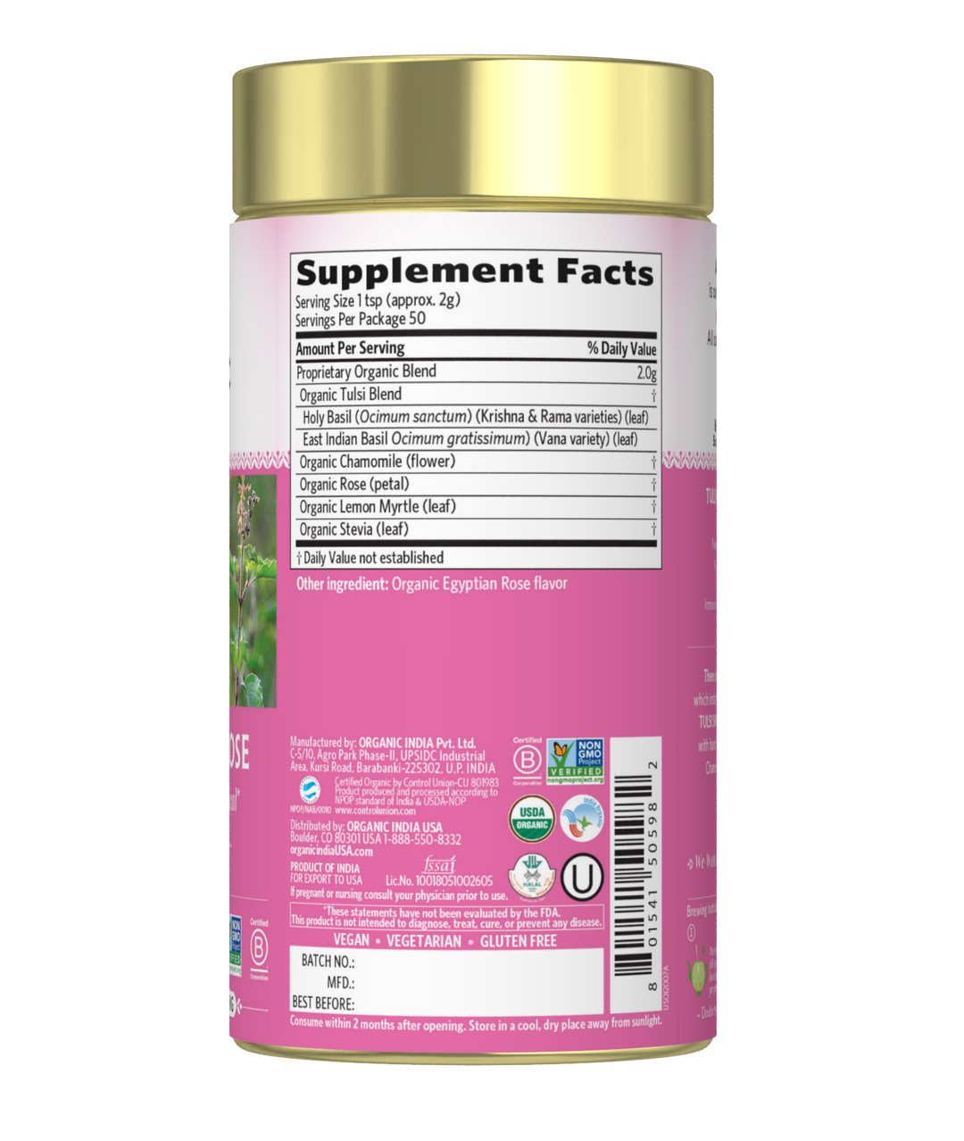 Organic Tulsi Sweet Rose Tea | Organic India – Organic India USA