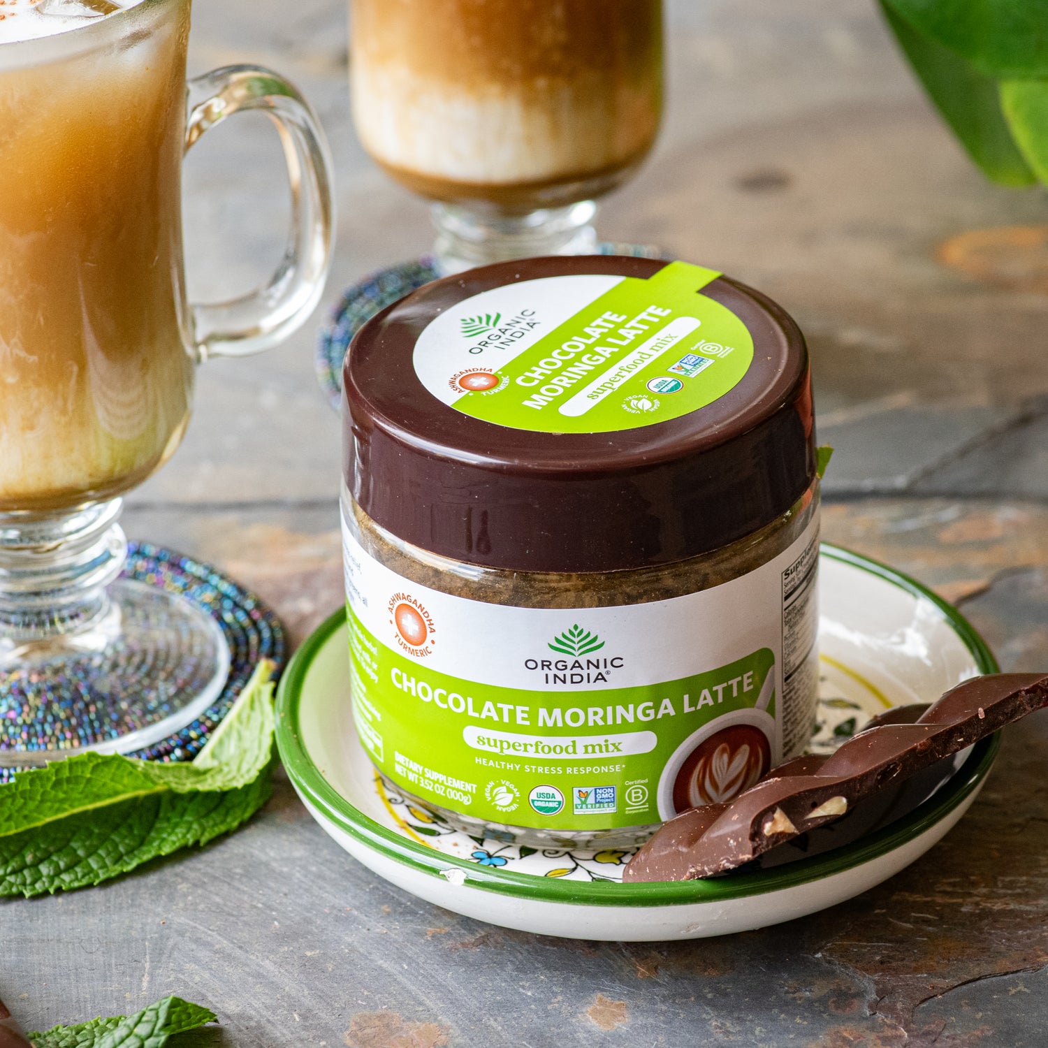 Organic Chocolate Moringa Latte – Organic India USA